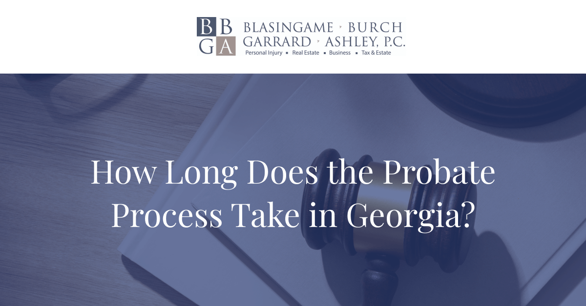 Georgia Probate Process Timeline